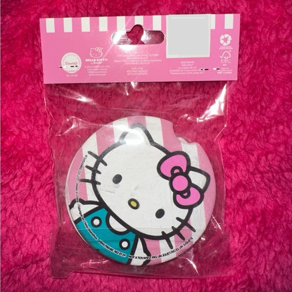 Hello Kitty | Dining | Ceramic Hello Kitty Car Coasters 3 | Poshmark